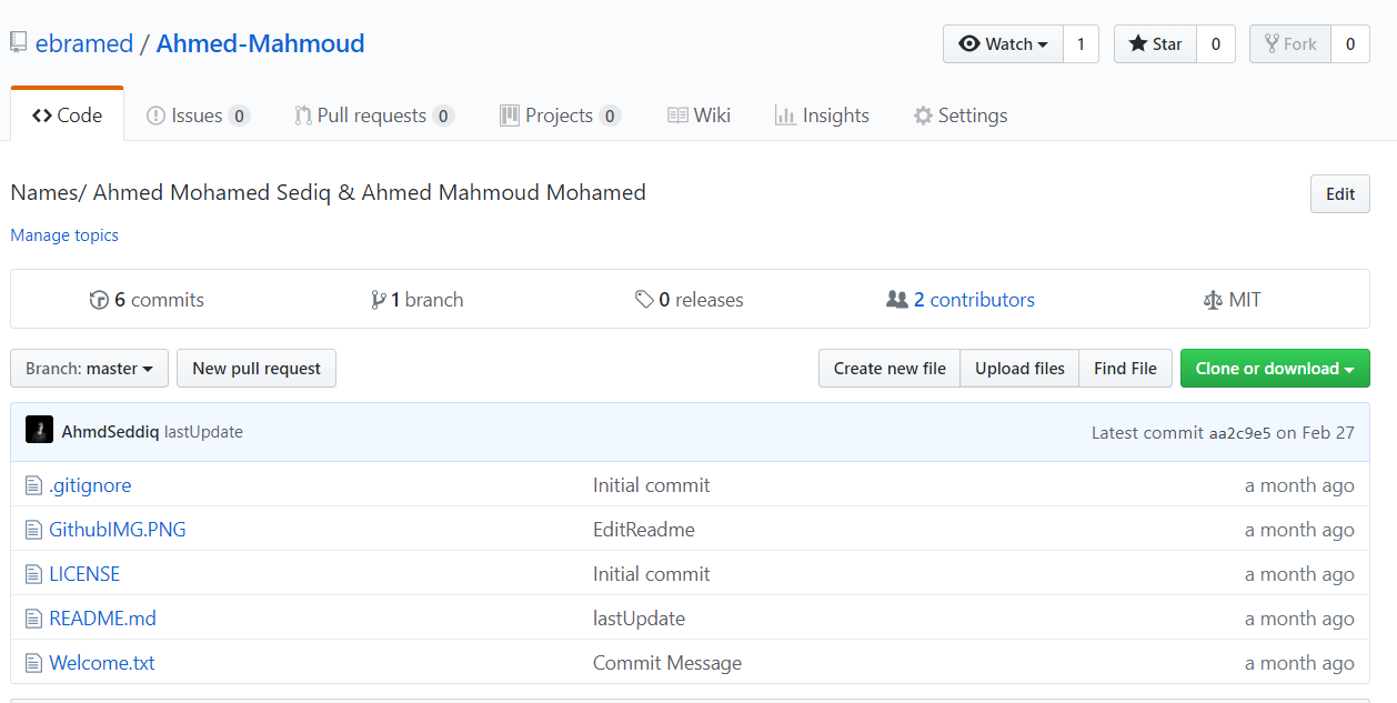 The First Task (GitHub) – Open Sourse Tasks